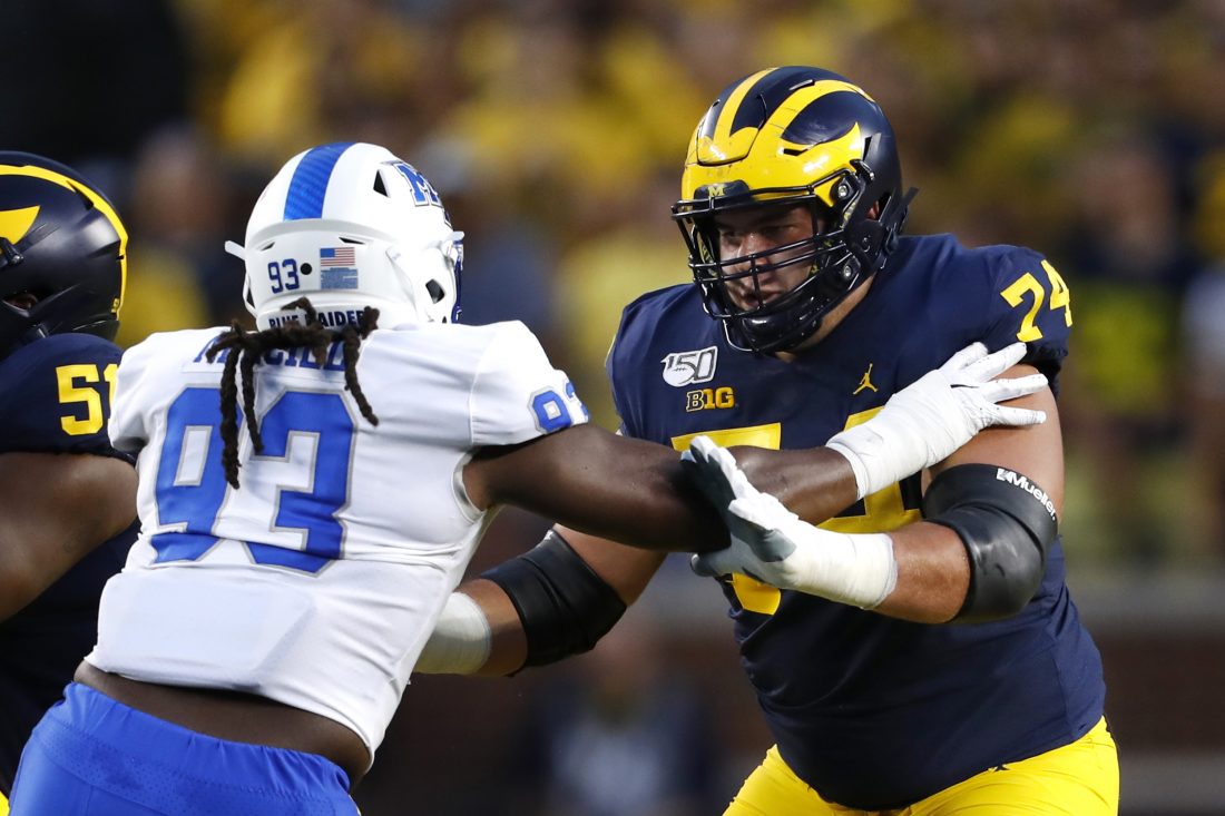 College football: Michigan OG Bredeson headed home to play No. 13 ...